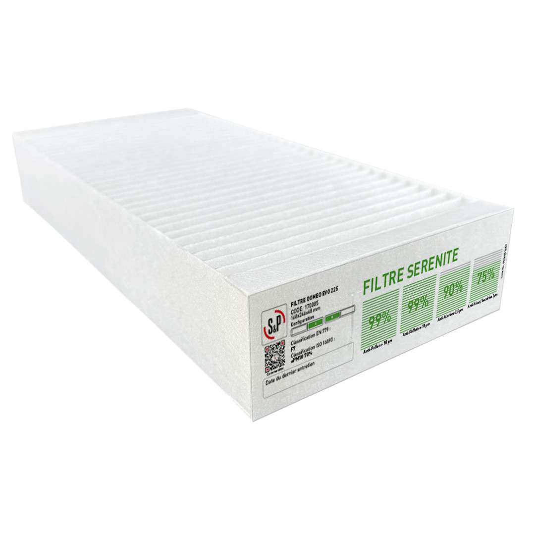 Filtre F7 pour DOMEO EVO 225 - FILTRE F7 DOMEO EVO 225 - 170005 - S&P ...
