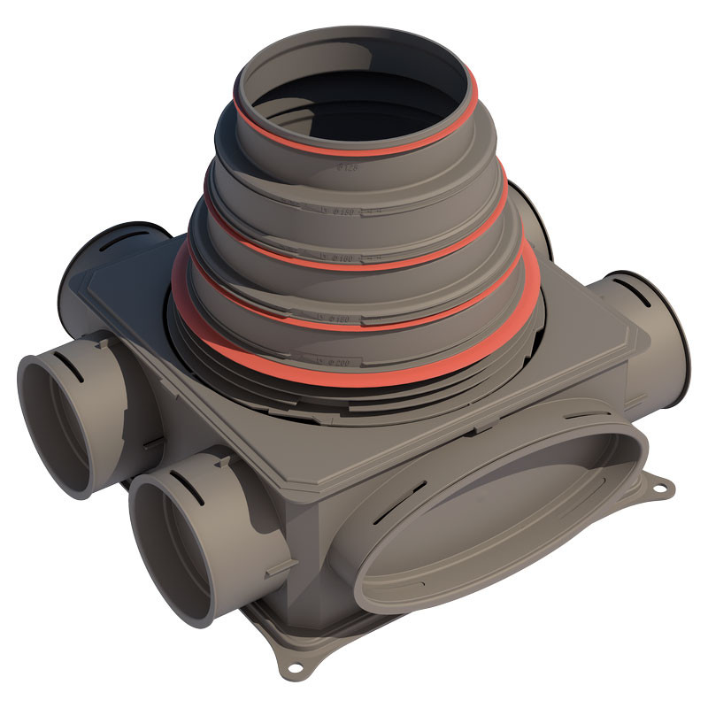 Caisson de distribution multidiamètre 6 piquages - DB206 Air Excellent - UBBINK - 188960 ...