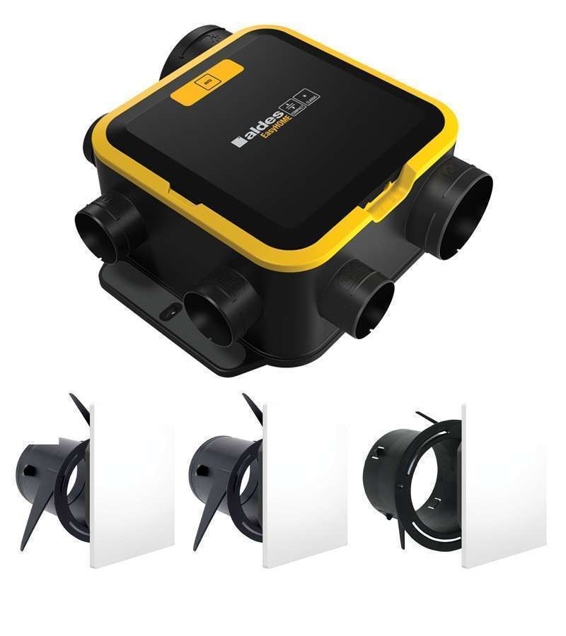 Kit VMC simple flux autoréglable - EasyHOME COMPACT COLORLINE - 11026036 - ALDES - 11026036 ...