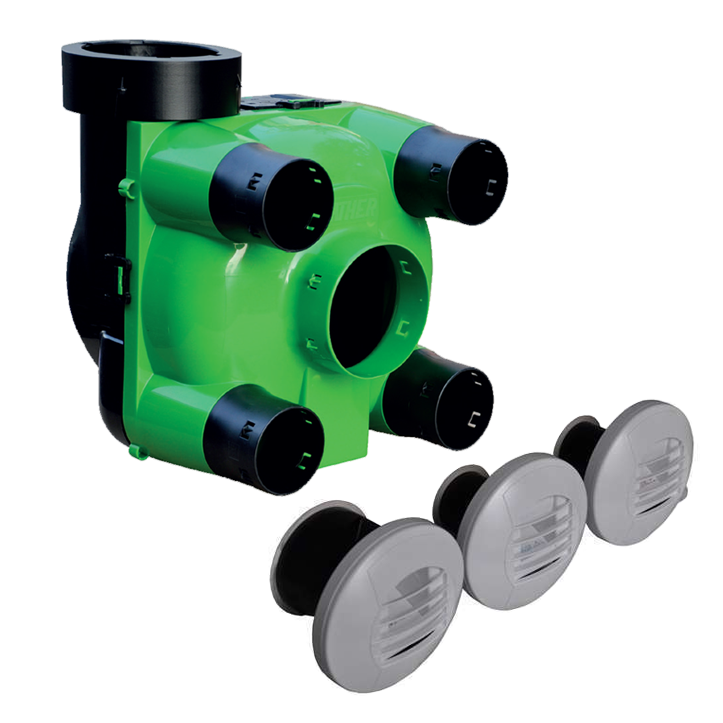 Kit VMC simple flux hygro B - MODULO 2 R-Control 2V T3-T7+ Piles ...