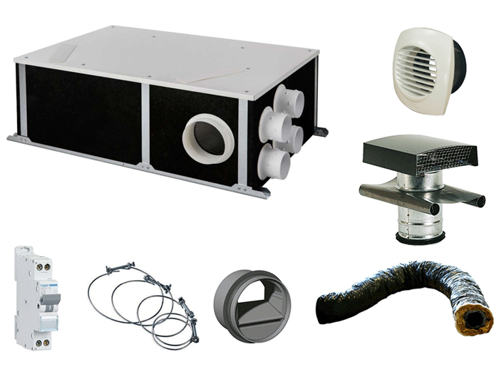 Pack personnalisable VMC Double Flux pour Kit Complet - ORKA - S&P ...