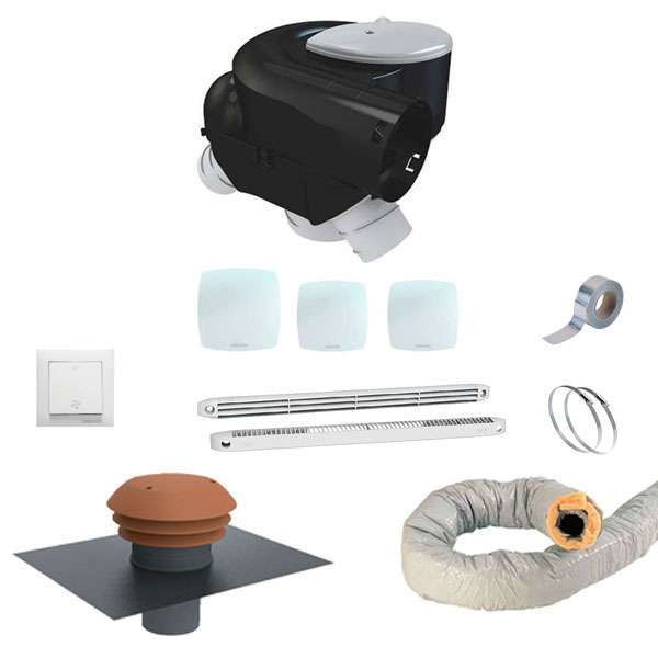 Pack personnalisable VMC simple flux autoréglable - Autocosy - ATLANTIC - 3664132027310