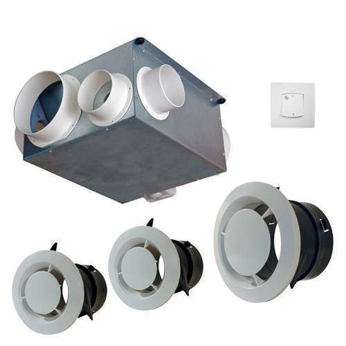 Kit VMC compact simple flux autoréglable - AUTOCOMUT 2HR - 911522 ...