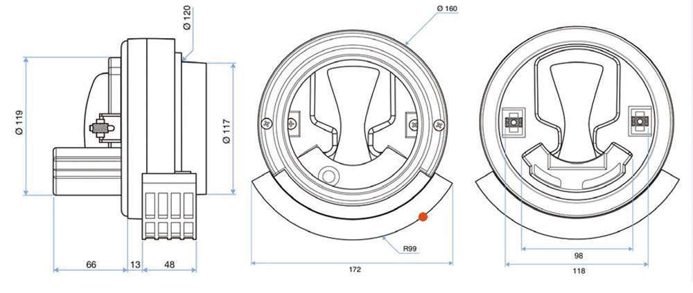 Bouche d'extraction simple flux autoréglable gaz - BAZ MOTUS - ALDES