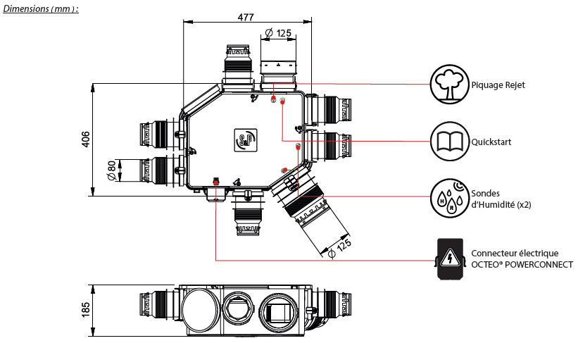 VMC simple flux autoréglable - OCTEO DHU - S&P UNELVENT