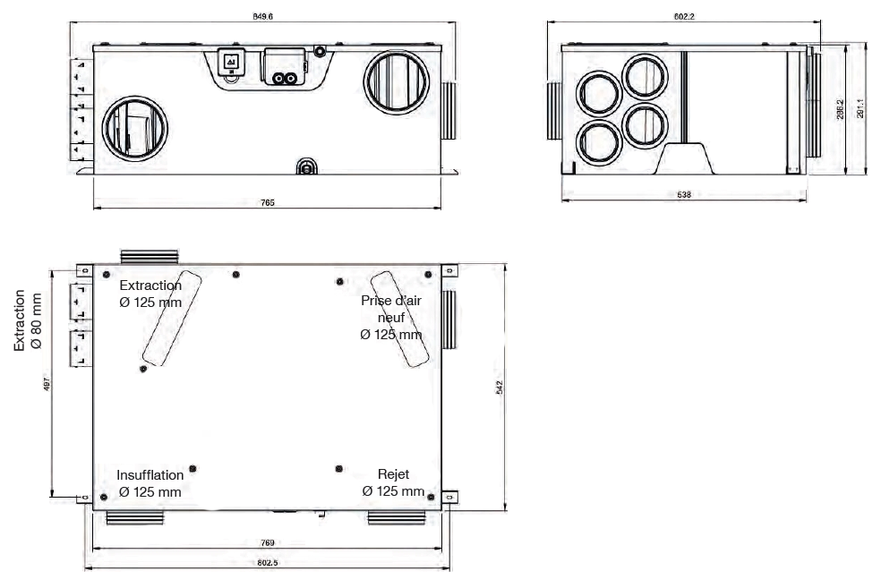 Pack personnalisable VMC Double Flux pour Kit Complet - ORKA - S&P ...
