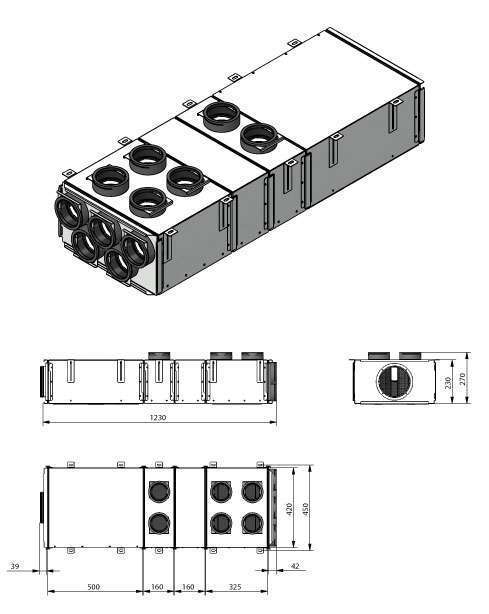 Caisson de distribution - ComfoWell Therm 420 - ZEHNDER COMFOSYSTEMS